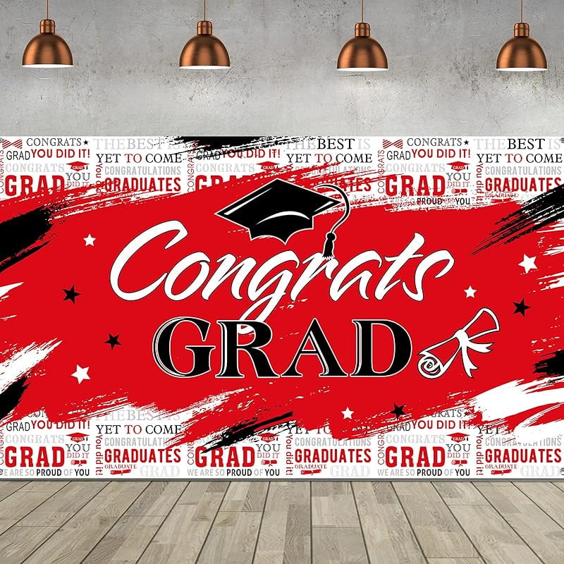 Graduation Party Background Congraduation Party Decorations Supplies ...