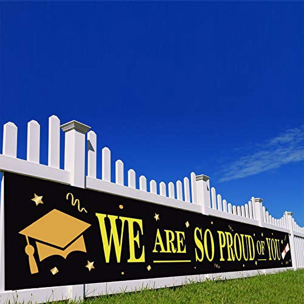 Graduation Party Banner We Are So Proud of You Congrats Grad Hanging ...