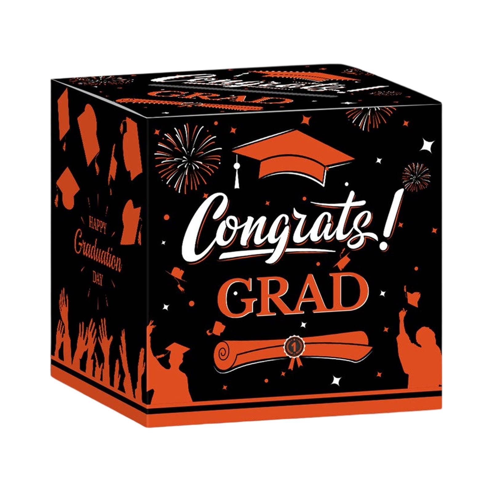 Graduation Party Centerpiece Box Congrats Grad Design with Cap and ...
