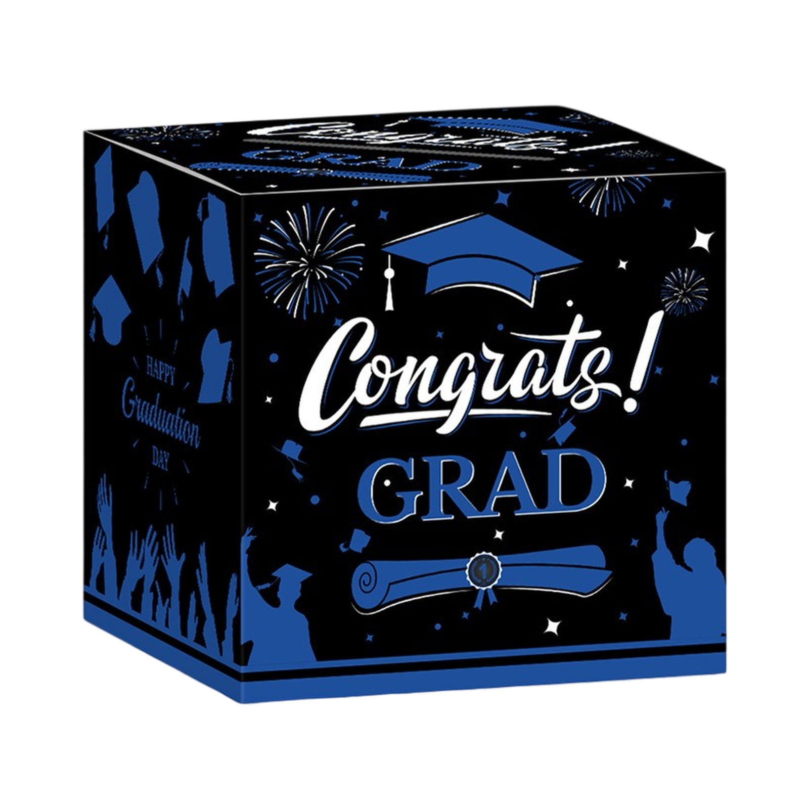 Graduation Party Centerpiece Box Congrats Grad Design with Cap and ...