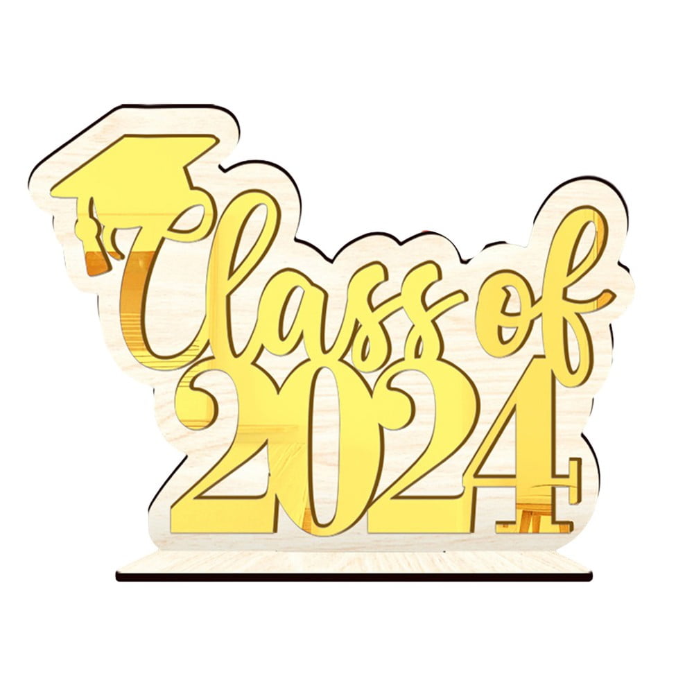 Graduation Party Decoration 2024 Graduation Table Wooden Centerpieces ...