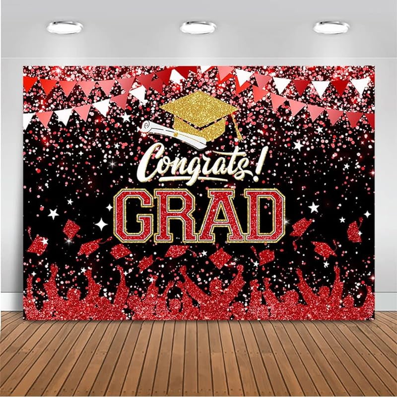 Graduation Party Decorations 2024 Congrats Grad Backdrops for ...