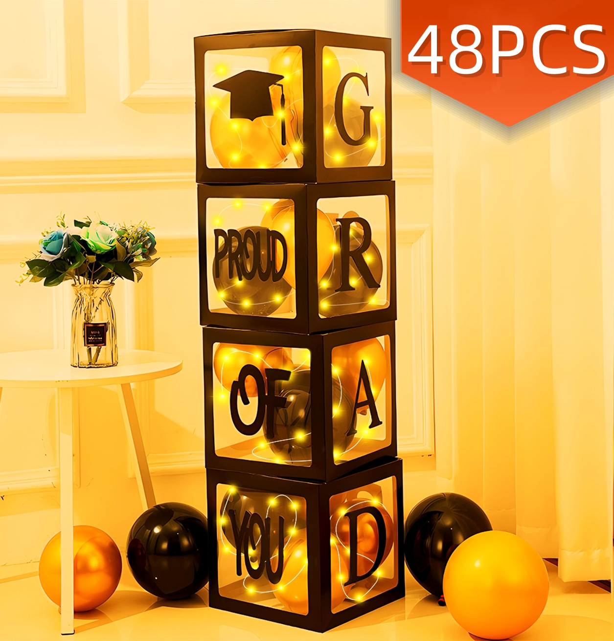 Graduation Party Table Centerpiece Senior Year Party Table Decor 2024 Grad Party Wood Sign