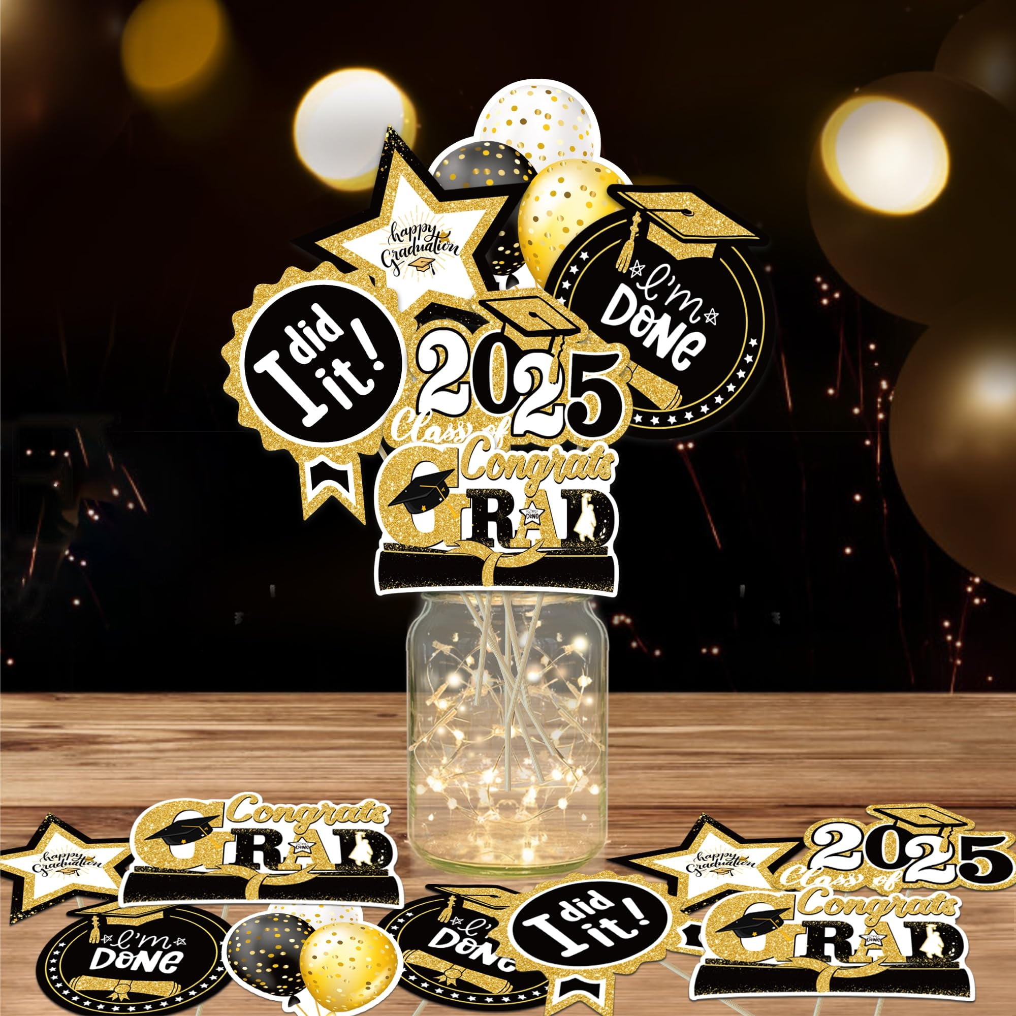 Graduation Party Decorations 2025, DHF10 36 PCS Graduation Centerpieces ...
