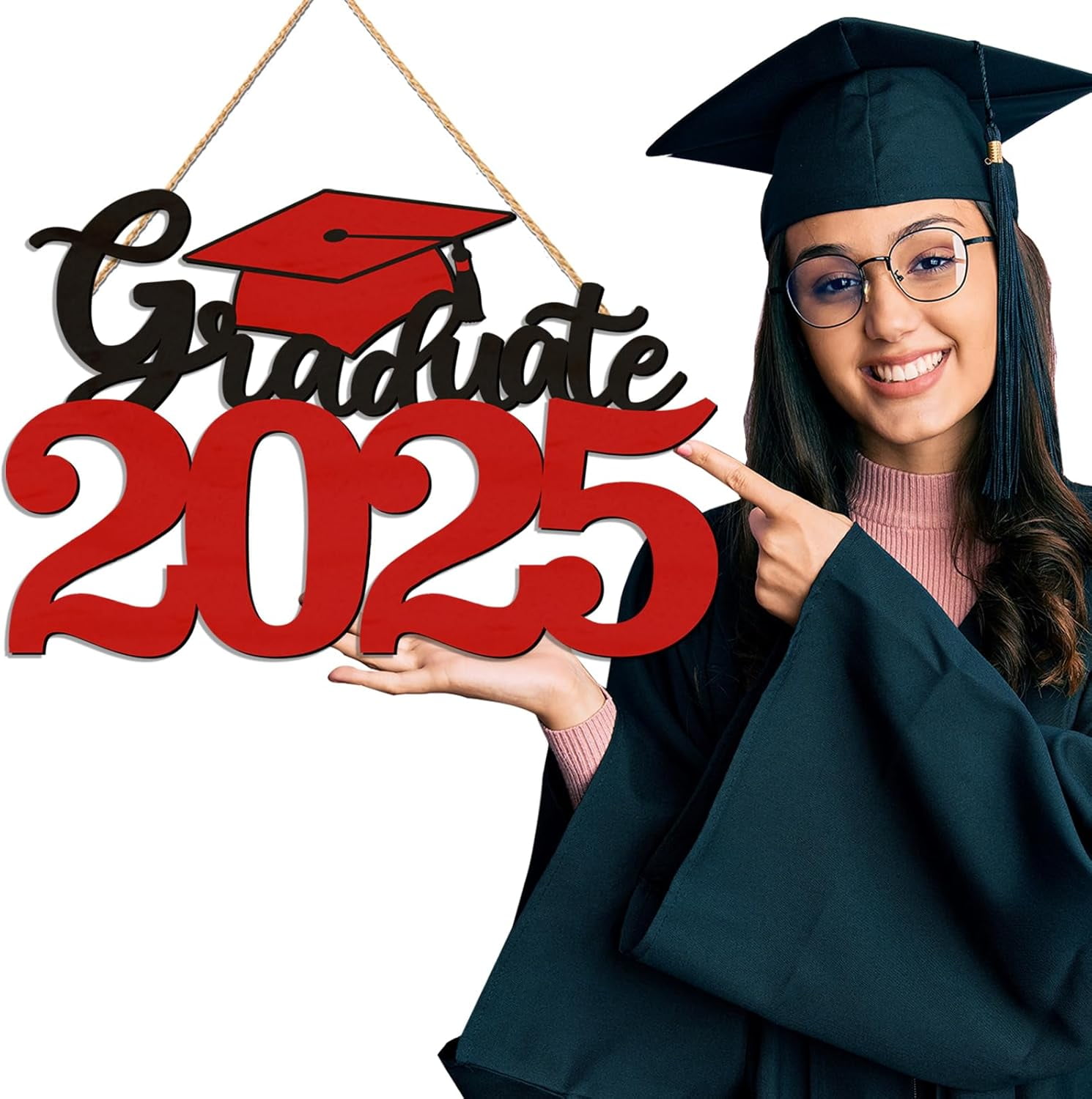 Graduation Party Decorations - 2025 Graduation Wooden Sign Class of ...