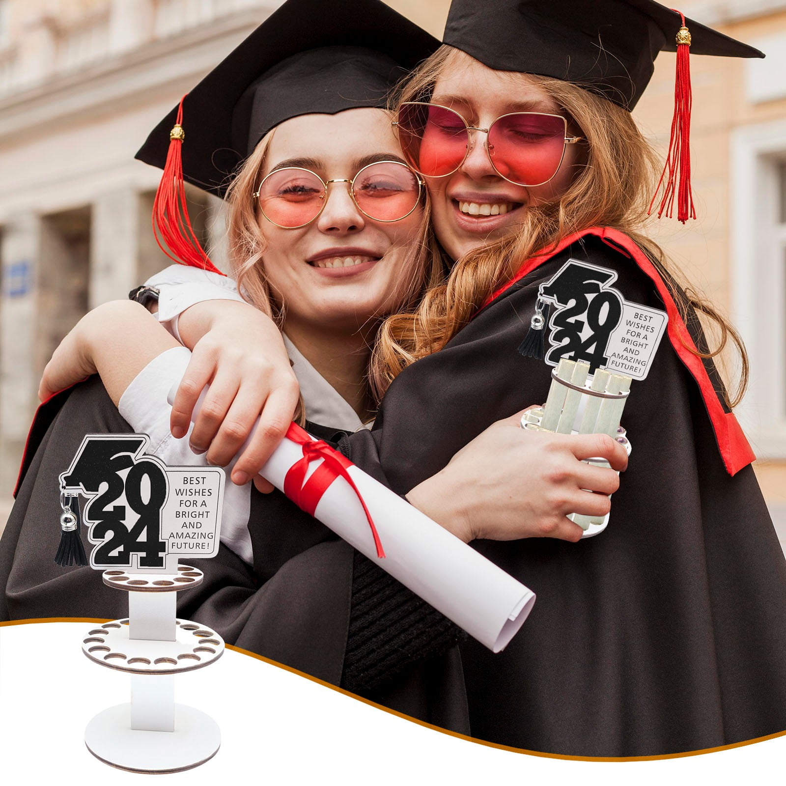 Graduation Party Decorations, 2025 Wooden Graduation Wallet Money ...