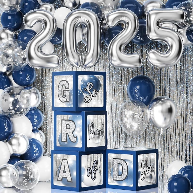 Graduation Party Decorations Class of 2025, 86PCS Pink Black Graduation ...