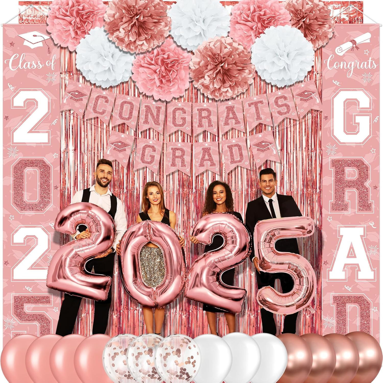 Graduation Party Decorations Class of 2025, Graduation Decorations with ...