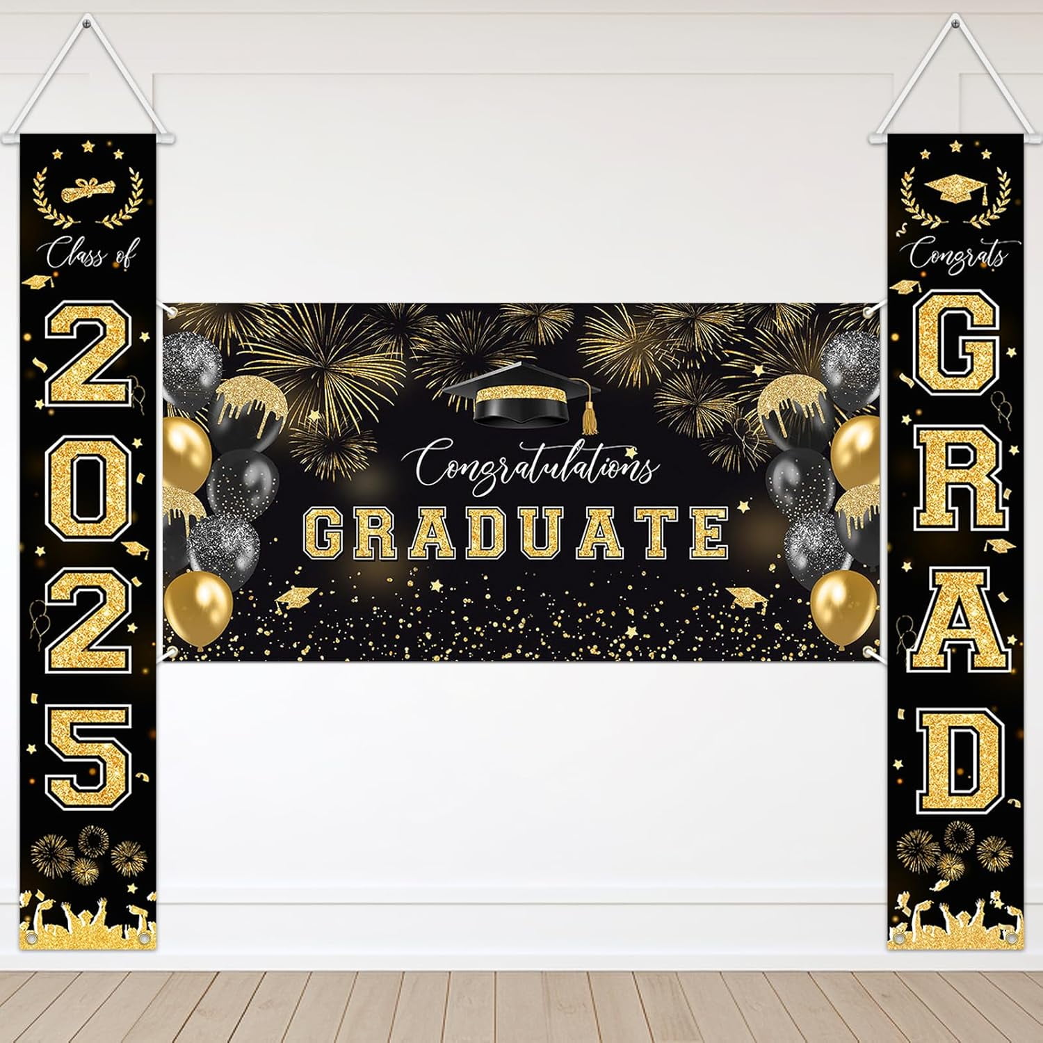 Graduation Party Decorations Class of 2025 Banner Congratulation ...