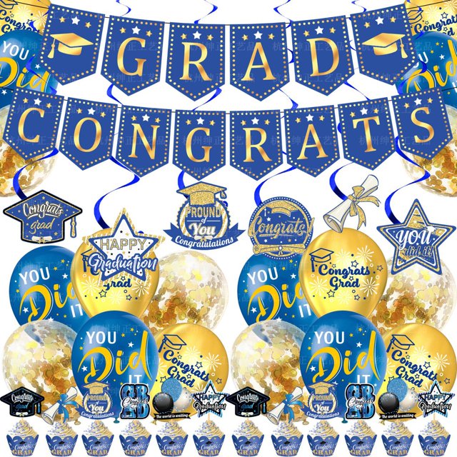 Graduation Party Decorations, Congrats Grad Banner, Graduation Hanging ...
