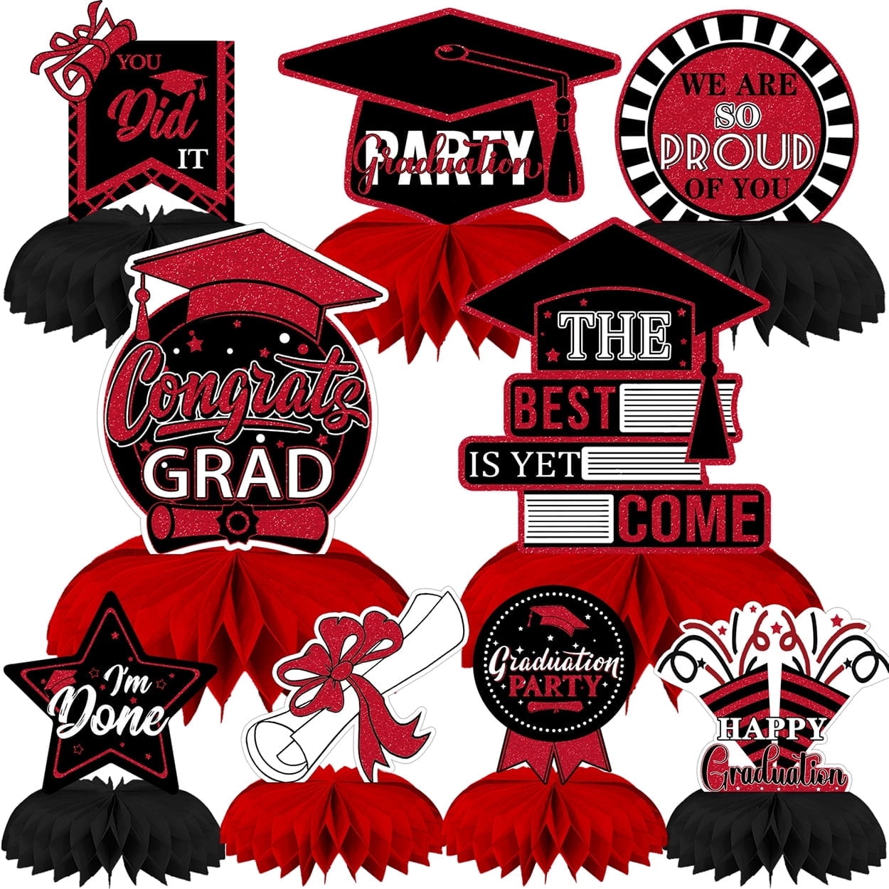 Graduation Party Decorations Congrats Grad Table Centerpiece Class of ...
