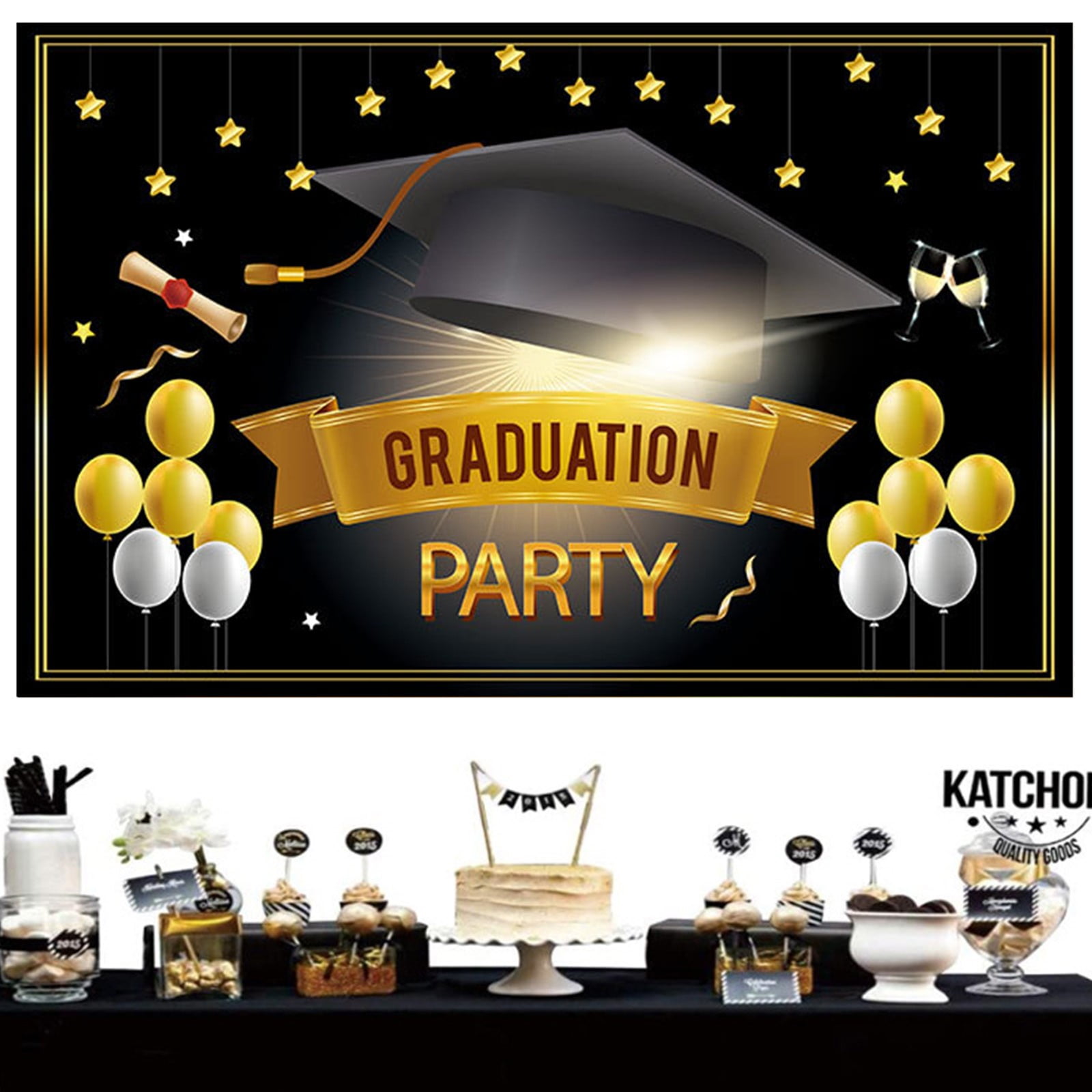 Graduation Party Decorations Party Party Background Durable Large Cloth ...