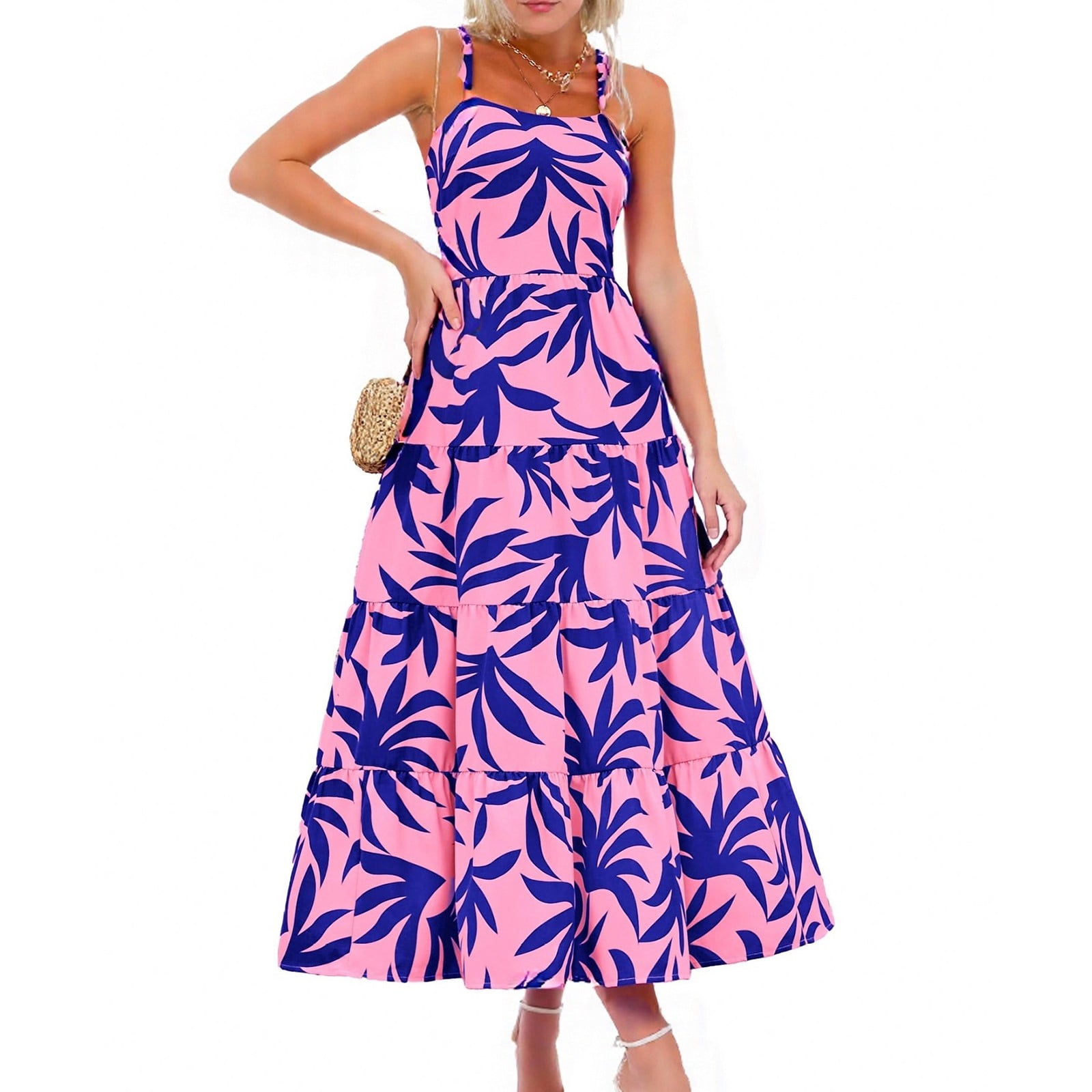 Graduation Party Dresses 2025, Beach for Women Pleated Maxi Dress ...