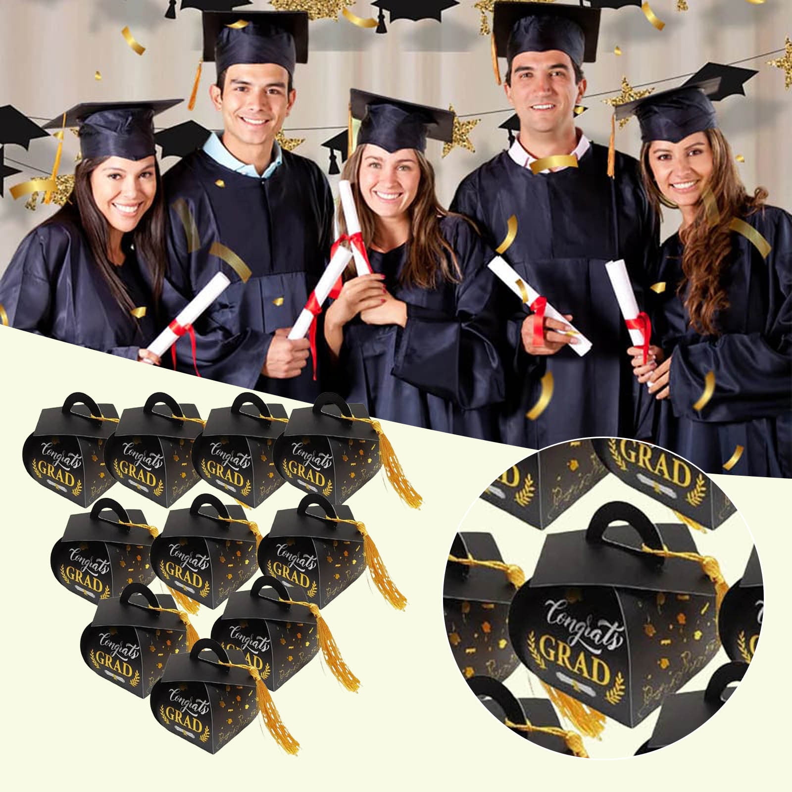 Graduation Party Favor 10 PCS Graduation Candy Boxes Class of 2025 ...