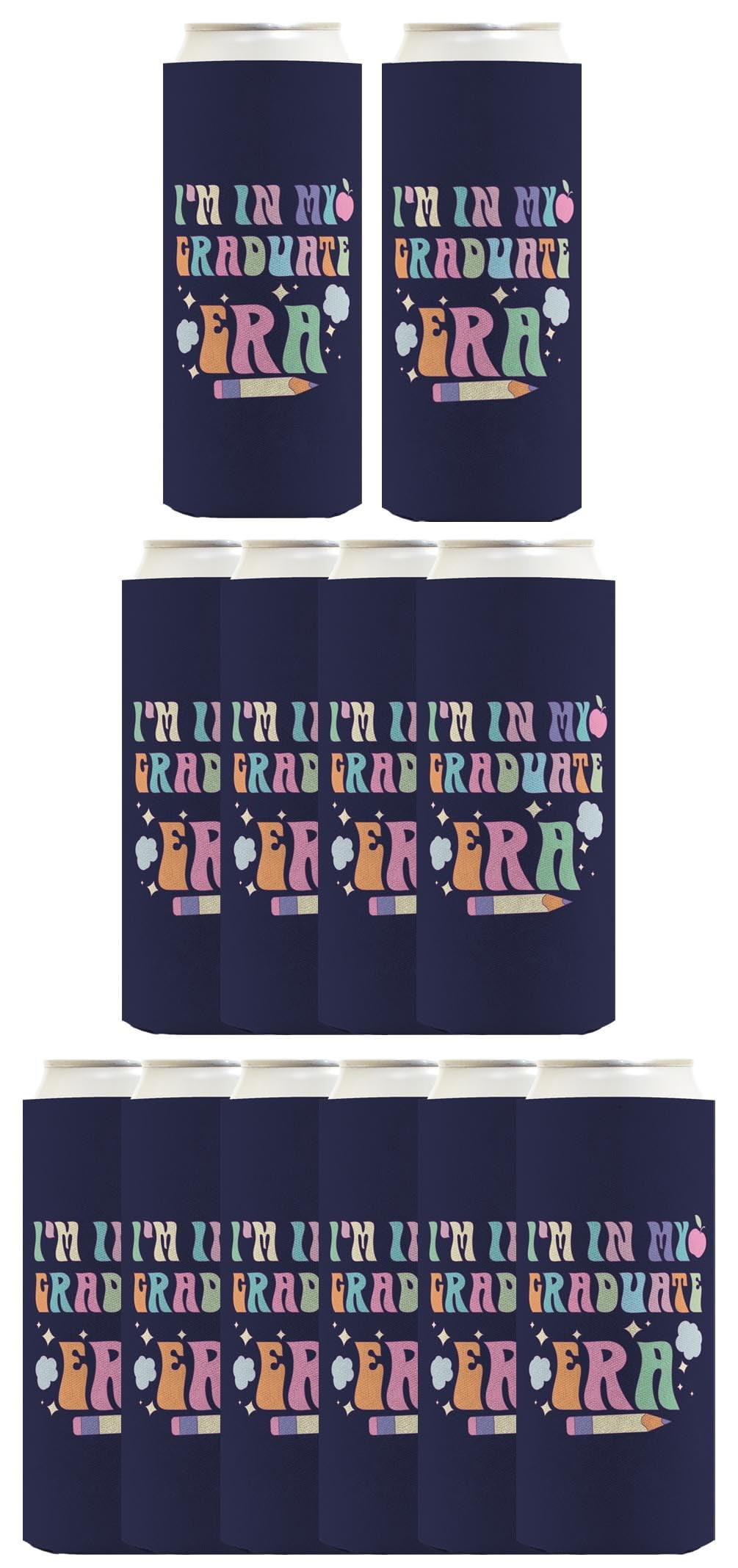 Graduation Party Favors Funny I'm In My Graduate Era 12-Pack Ultra Slim ...