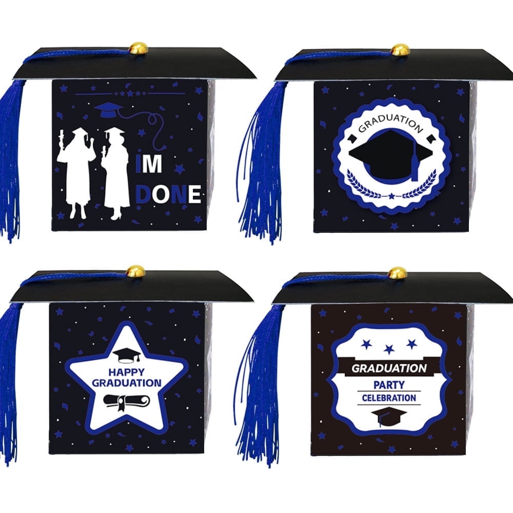 Graduation Party Favors, Graduation Candy Boxes DIY Grad Cap Box for ...