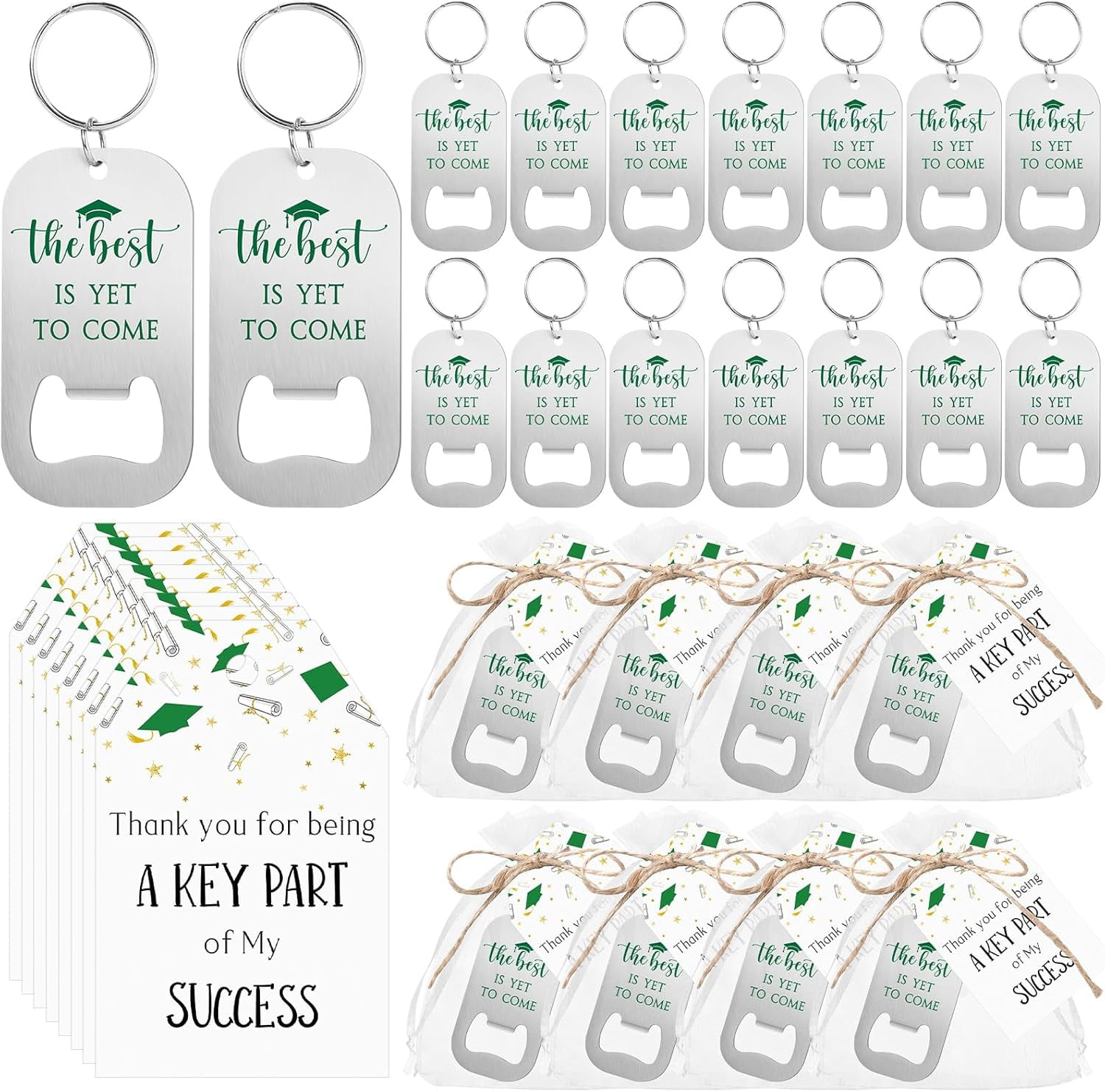 Graduation Party Favors for Guests Beer Bottle Opener Keychains Bulk ...