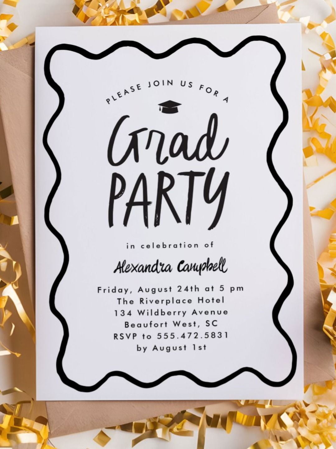 Graduation Party Invitation Card – Celebrate Your Graduate with Style ...