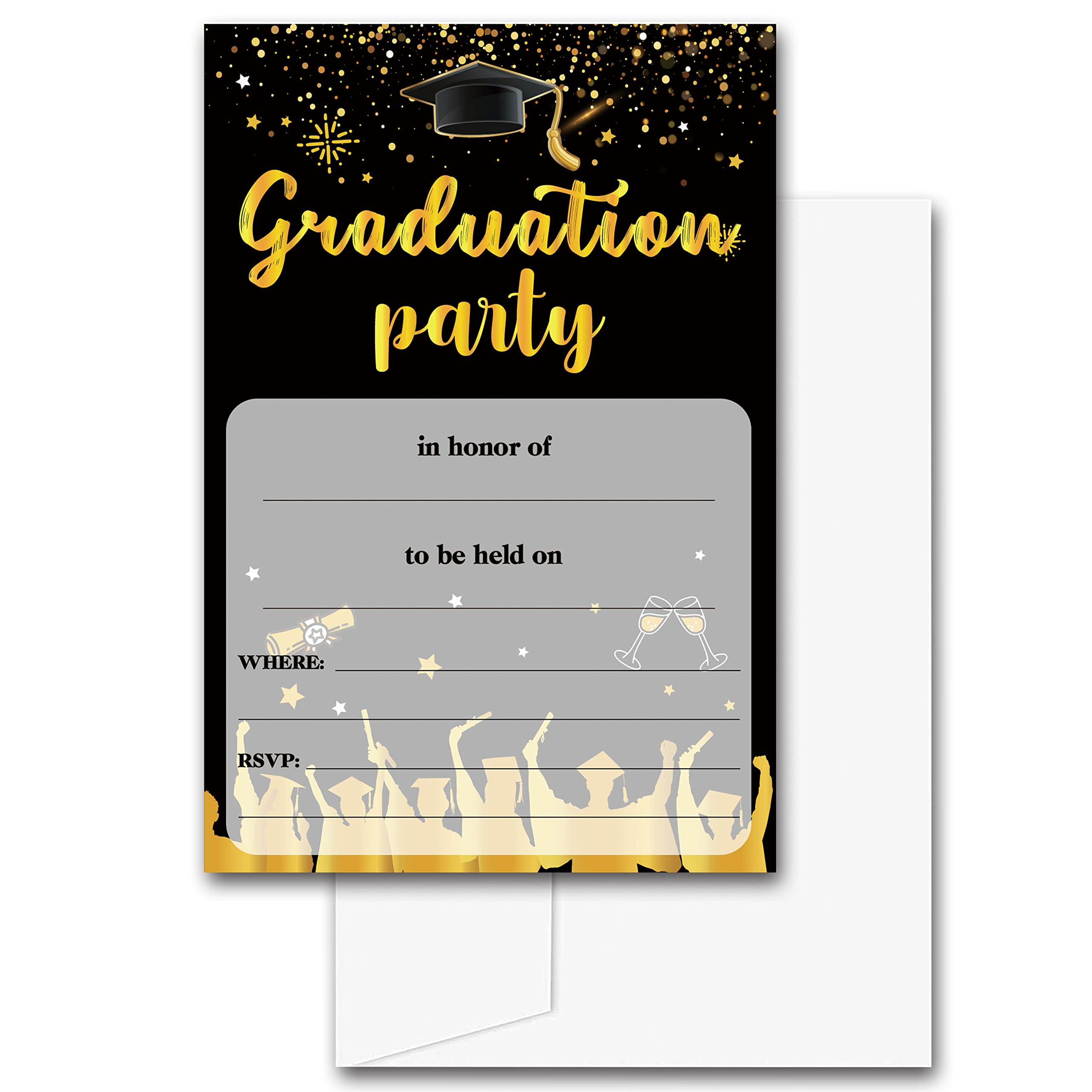 Graduation Party Invitations with KEF16 Envelopes - Graduation ...