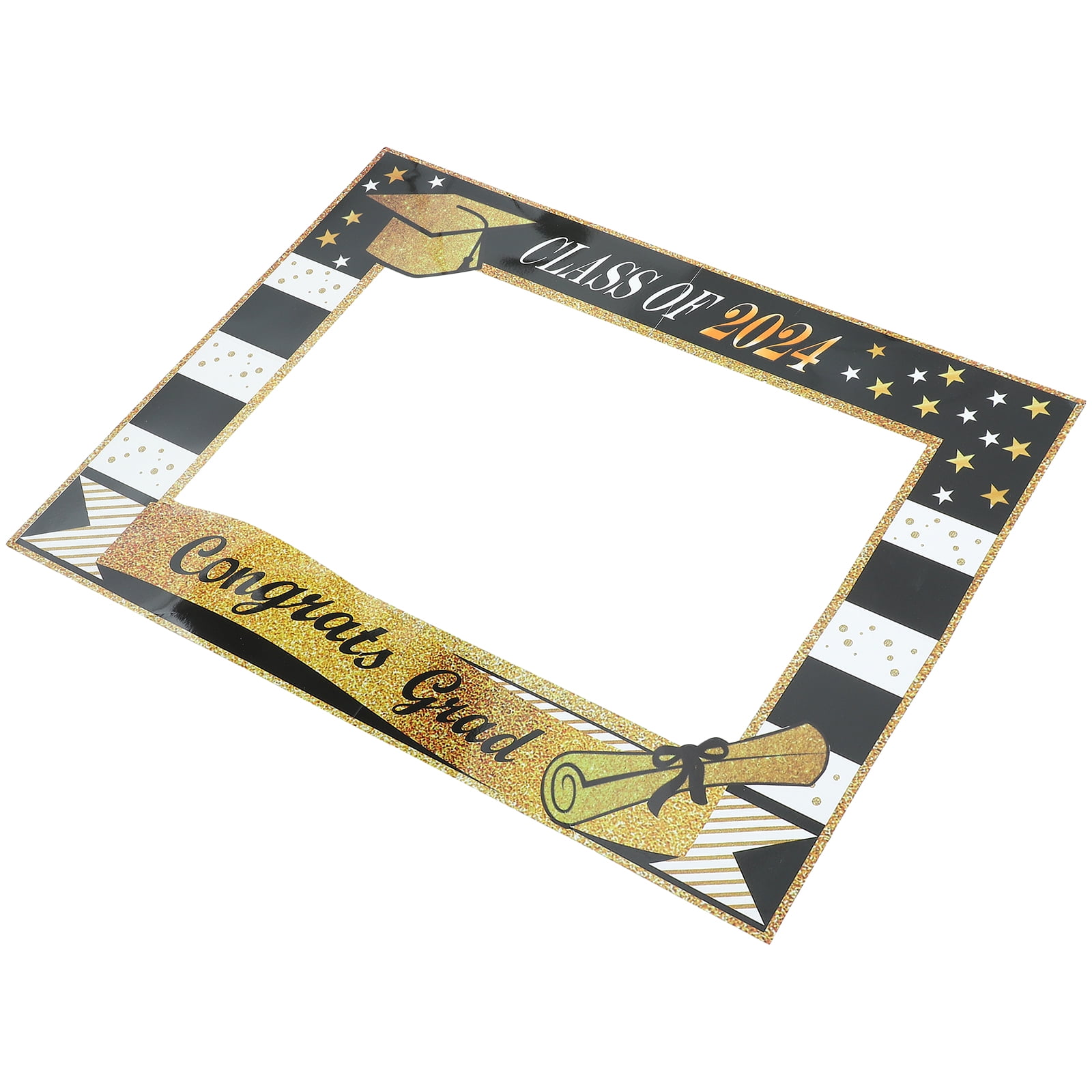 Graduation Party Photo Prop Handheld Paper Photo Frame Hollow Paper ...