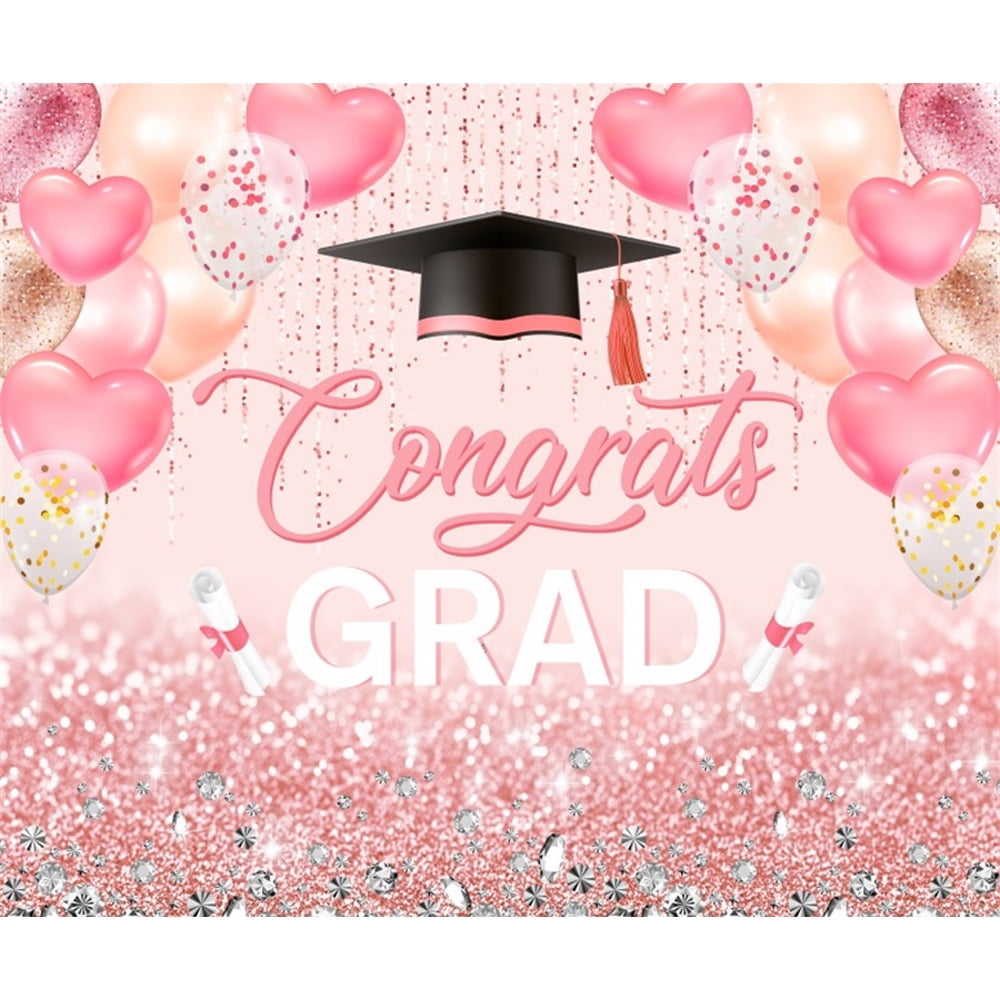 Graduation Party Photography Background Class of 2024 Bachelor Hat ...