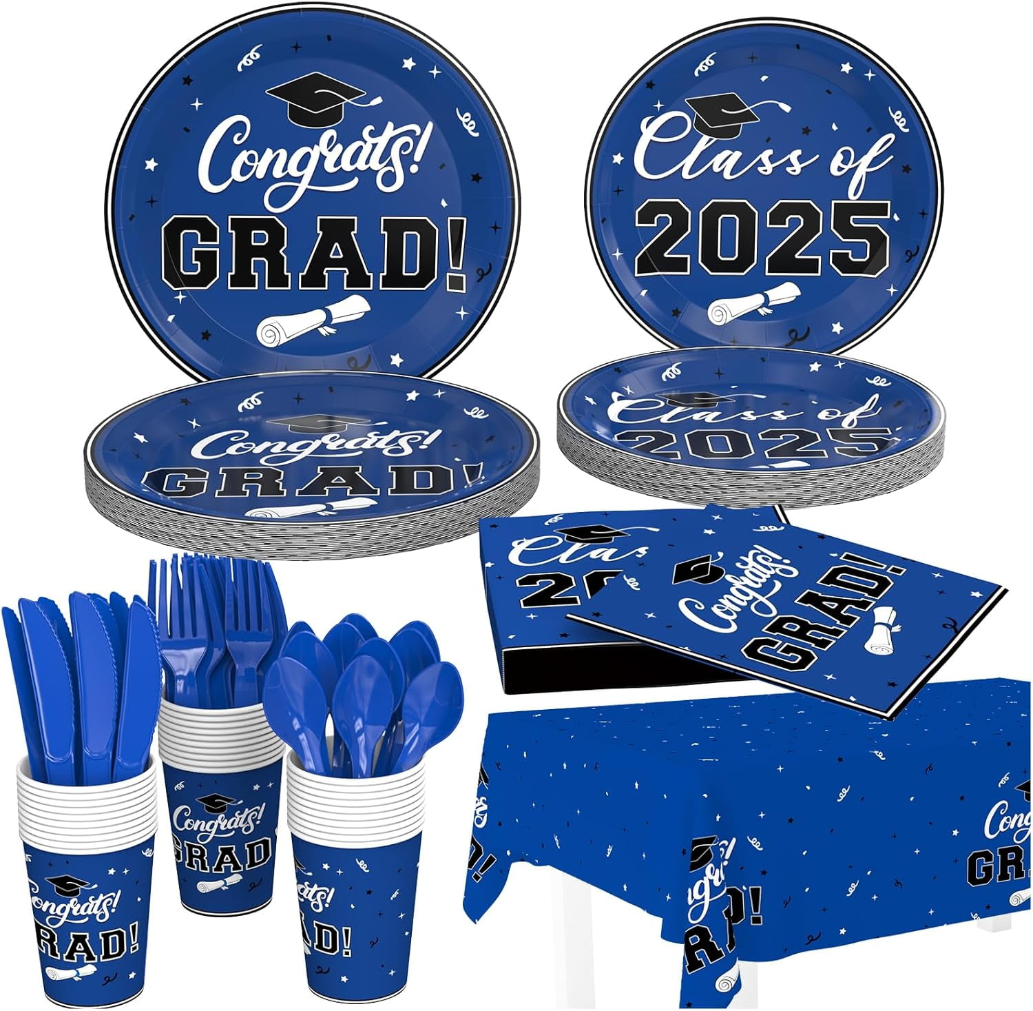 Graduation Party Plates and Napkins, Class of 2025 Graduation Party ...