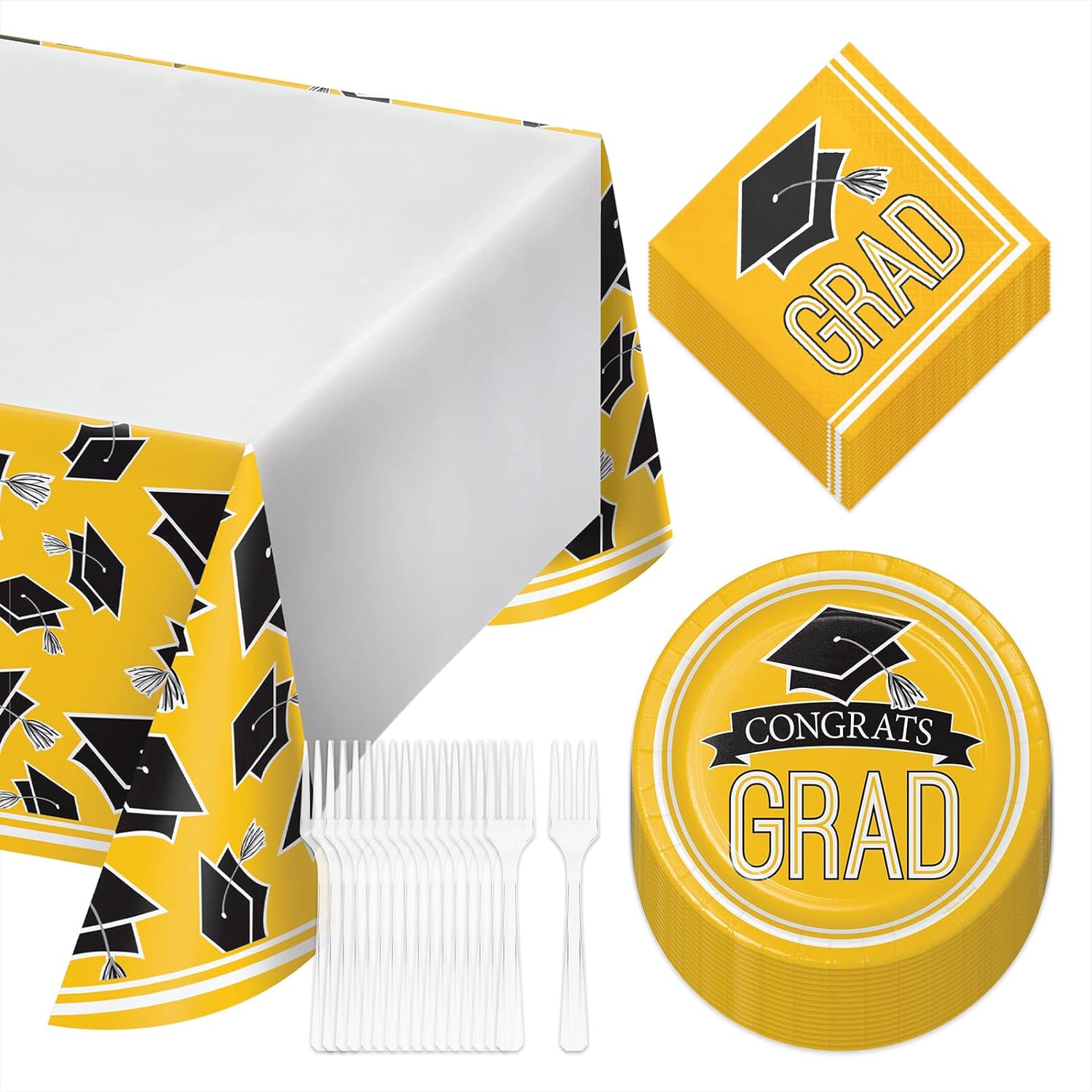 Graduation Party School Spirit Tableware - Serves 36 - Walmart.com