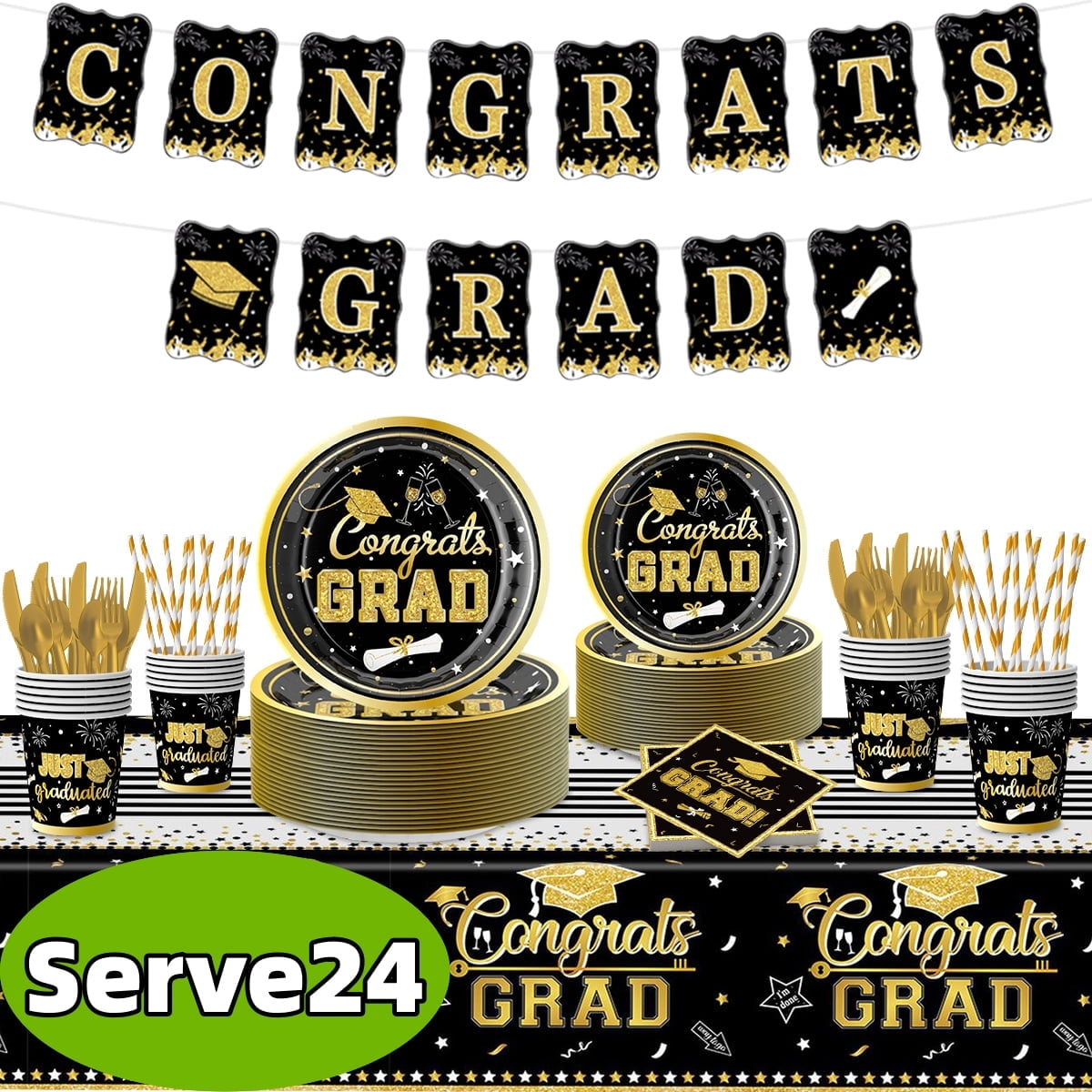 Graduation Party Supplies Decorations Graduation Disposable Tableware ...