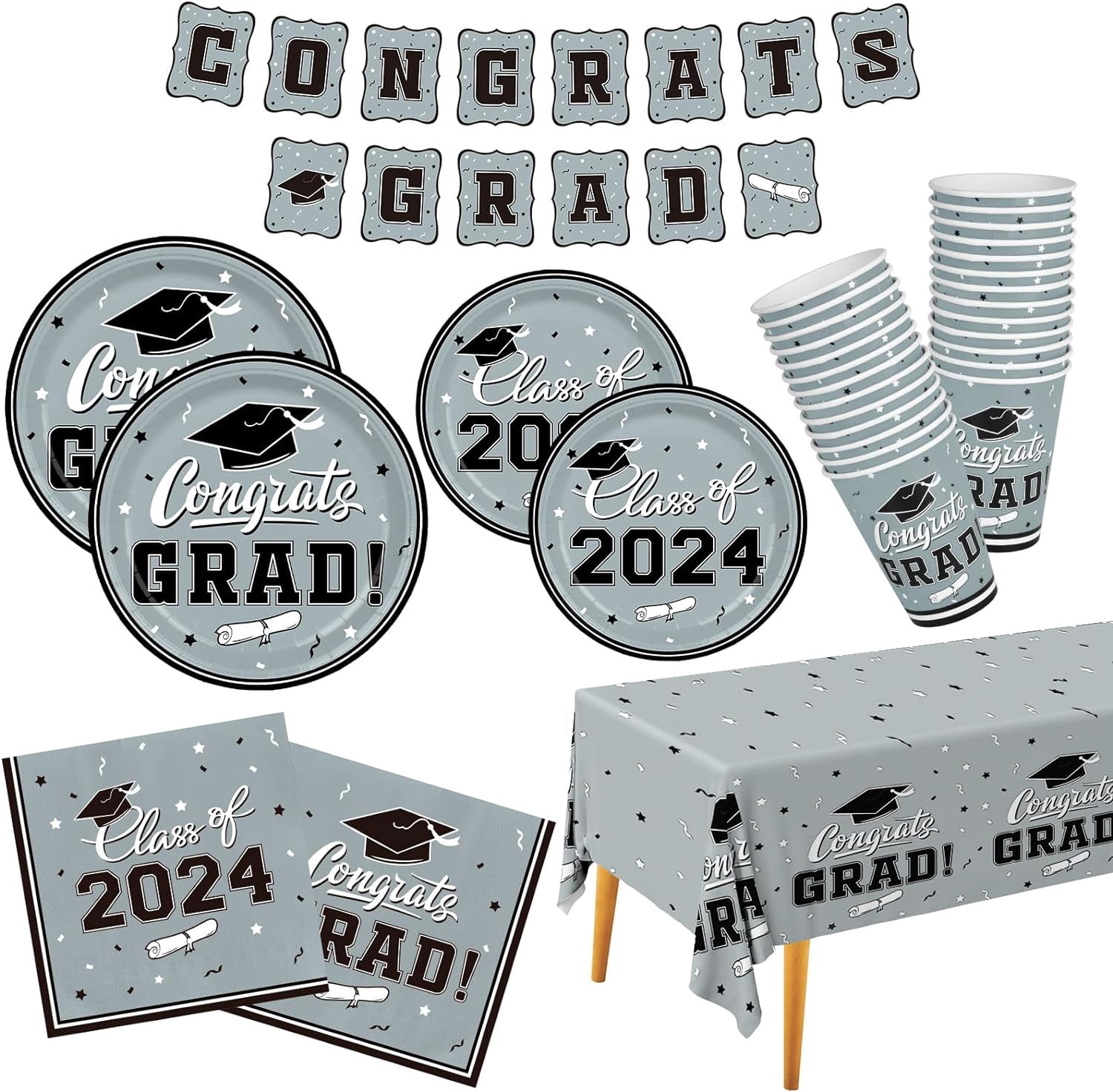 Graduation Party Supplies Gatherfun 2024 Graduation Party Dinnerware ...