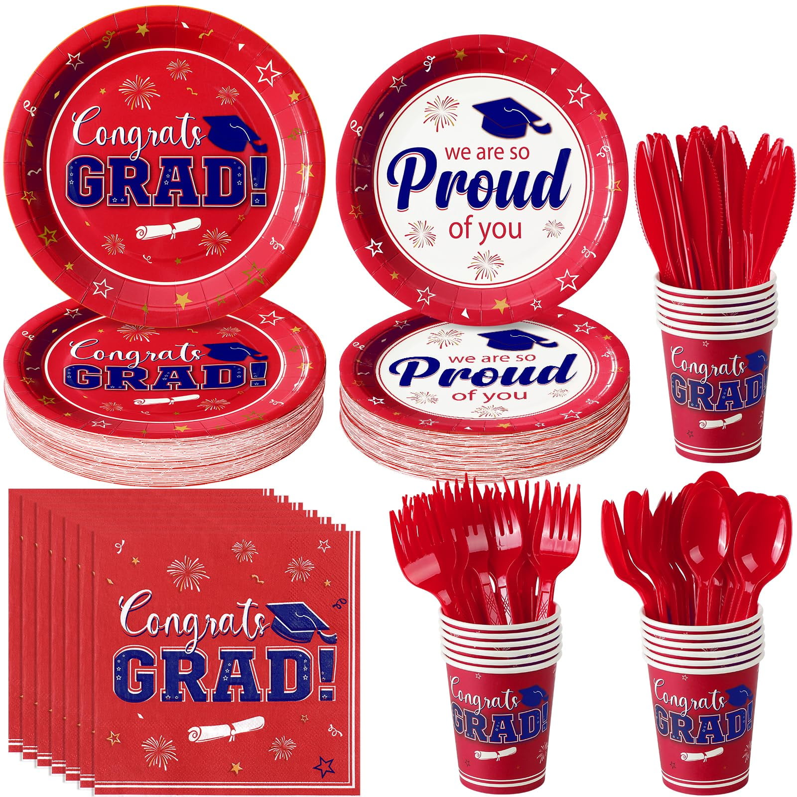 Graduation Party SuppliesTRDN Decorations, 2025 Grad Party Plates and ...