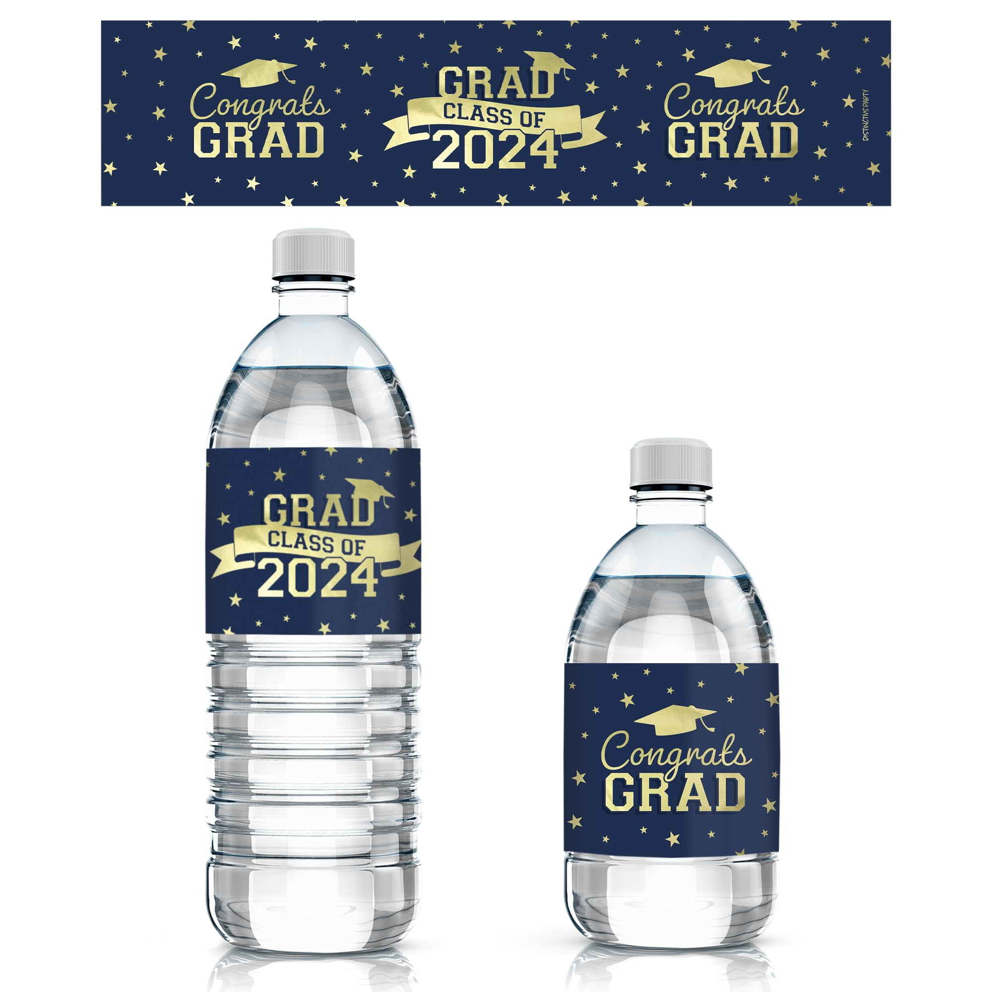 Graduation Party Water Bottle Labels Class of 2024 - Water Bottle ...