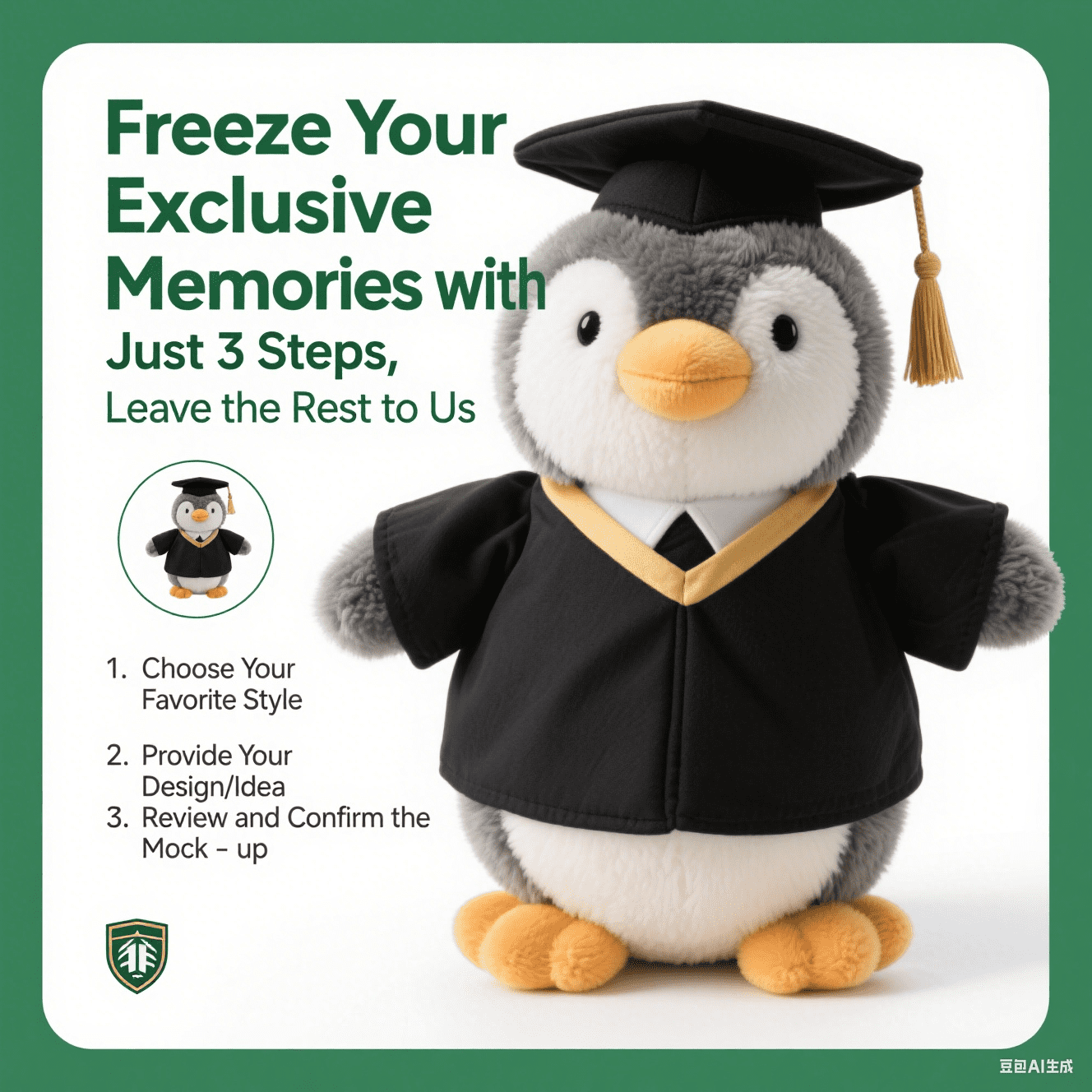 Graduation Penguin Plush - Customize to Preserve Exclusive Memories in ...