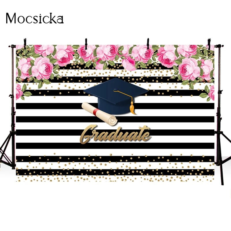 Graduation Photo Backdrop for Student Bachelor Cap Graduate Season ...