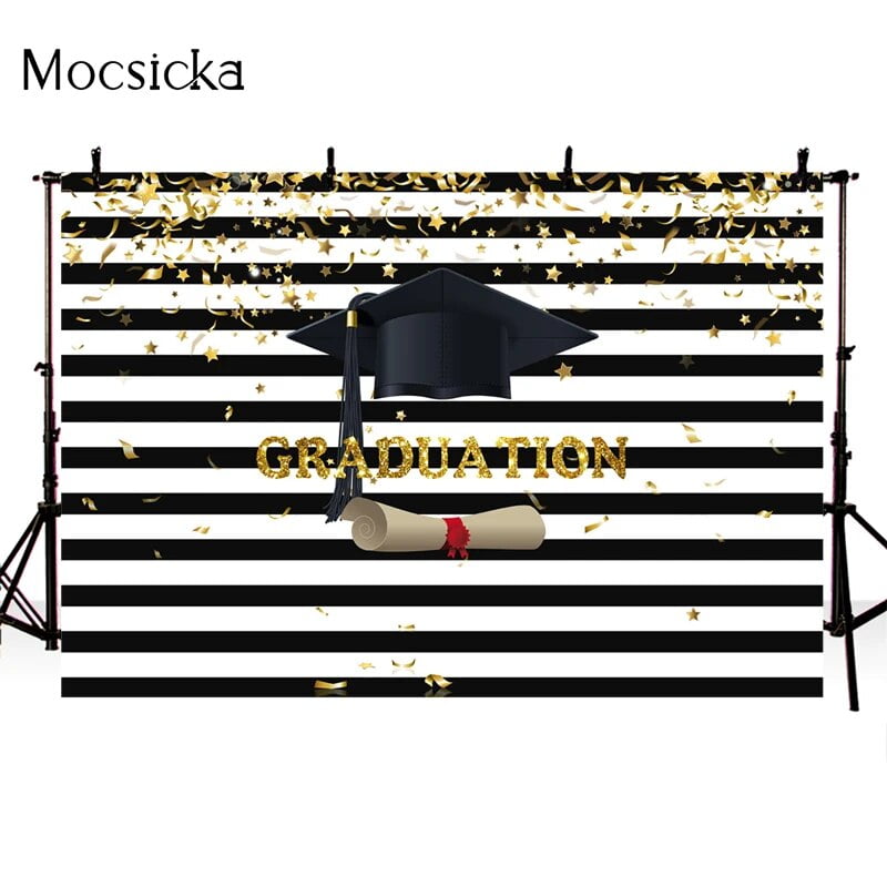 Graduation Photo Backdrop for Student Bachelor Cap Graduate Season ...