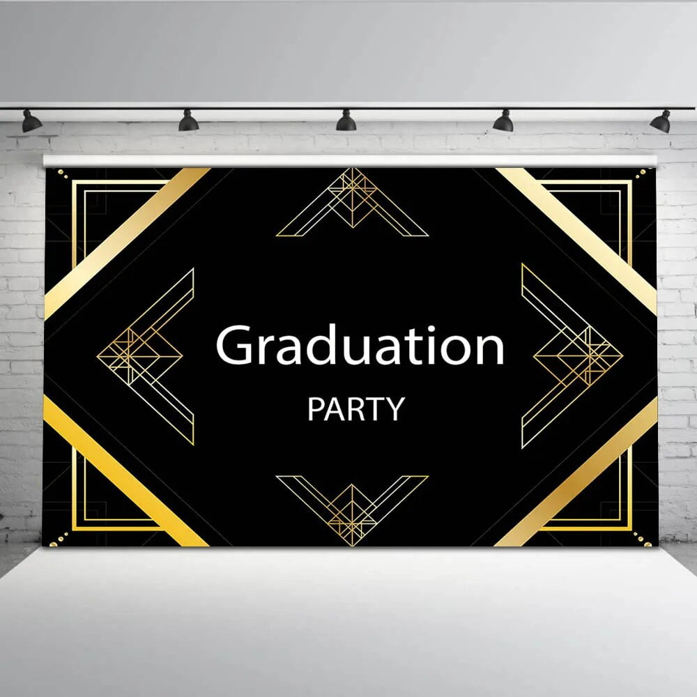 Graduation Photo Background Theme Party Photography Backdrops Black ...