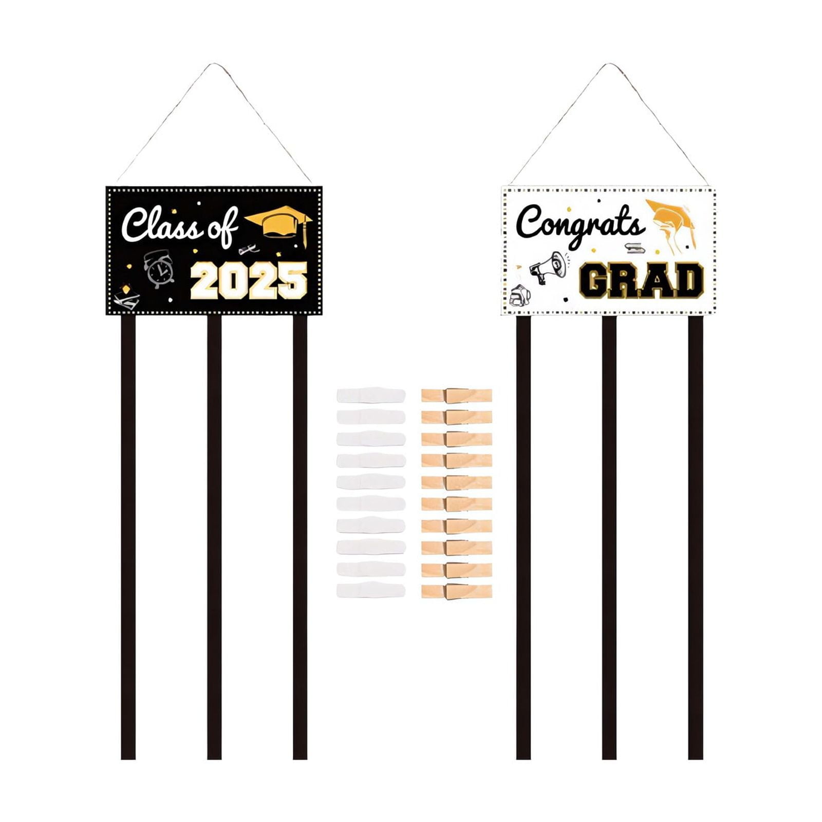 Graduation Photo Banner 2025 Congrats Grad Hanging Decor with Clips for ...