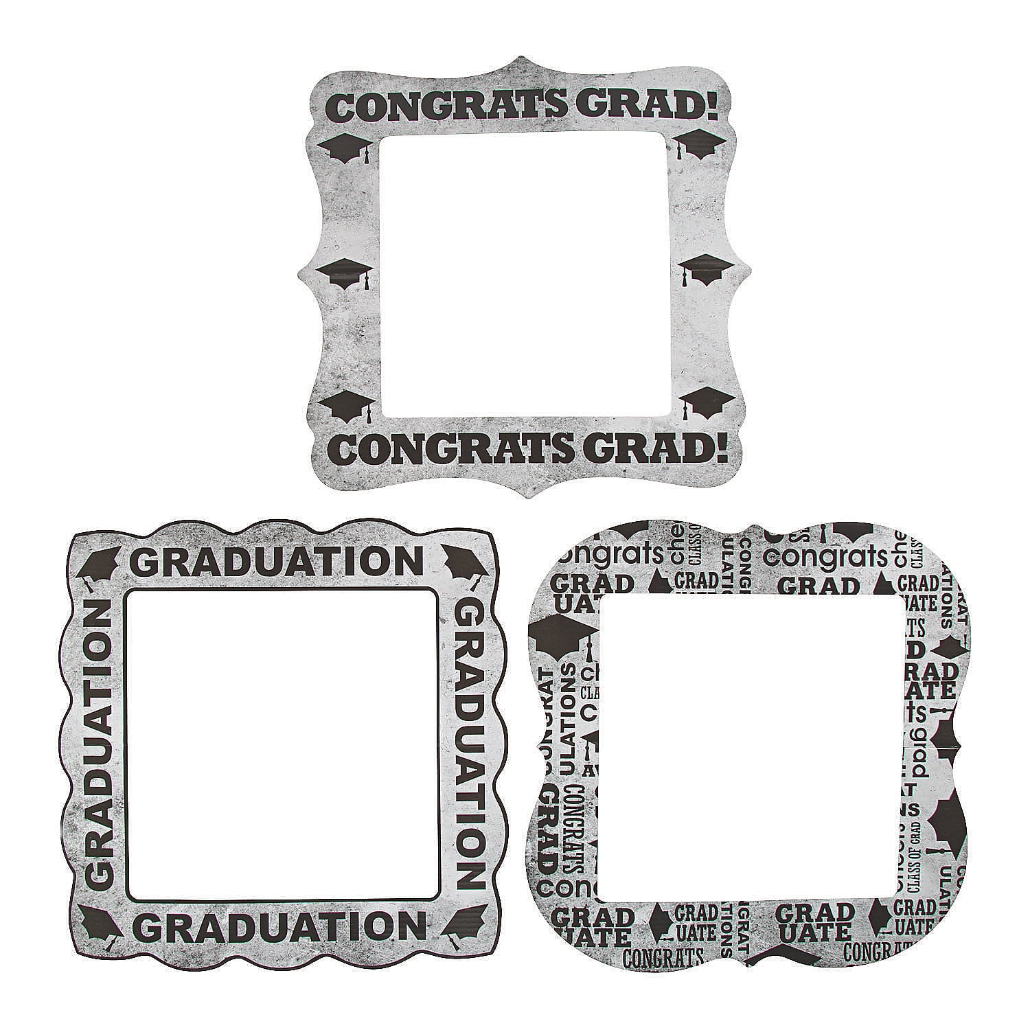 Graduation Photo Booth Frames, Graduation, Party Decor, 3 Pieces ...