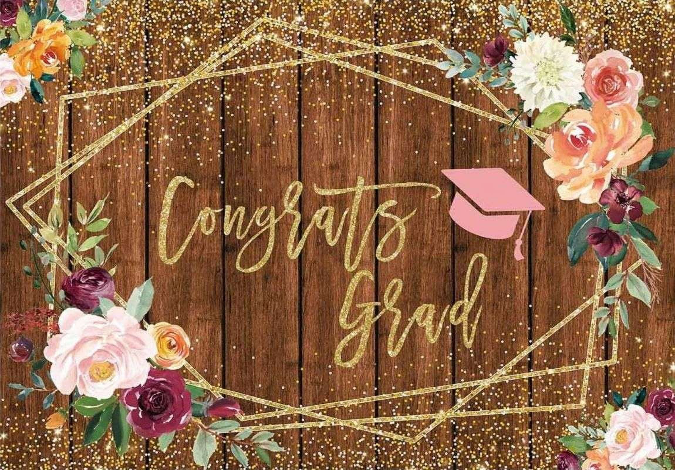 Graduation Photography Backdrop Party rations Congratulate Grad ...