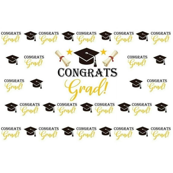 Graduation Photography Backdrop Party rations Congratulate Grad ...