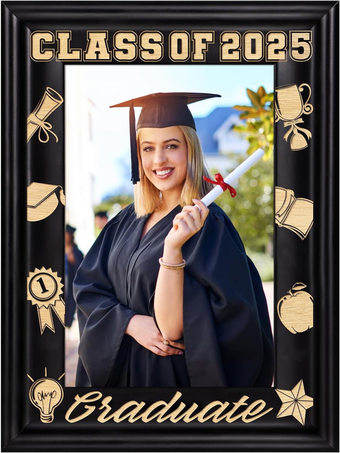 Graduation Picture Frame 2025 Gifts for Her Him - Class of 2025 Junior ...