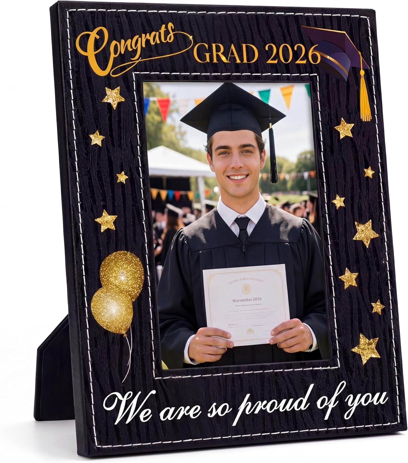 Graduation Picture Frame - Class of 2026 5×7 Congrats Grad Photo Frame ...