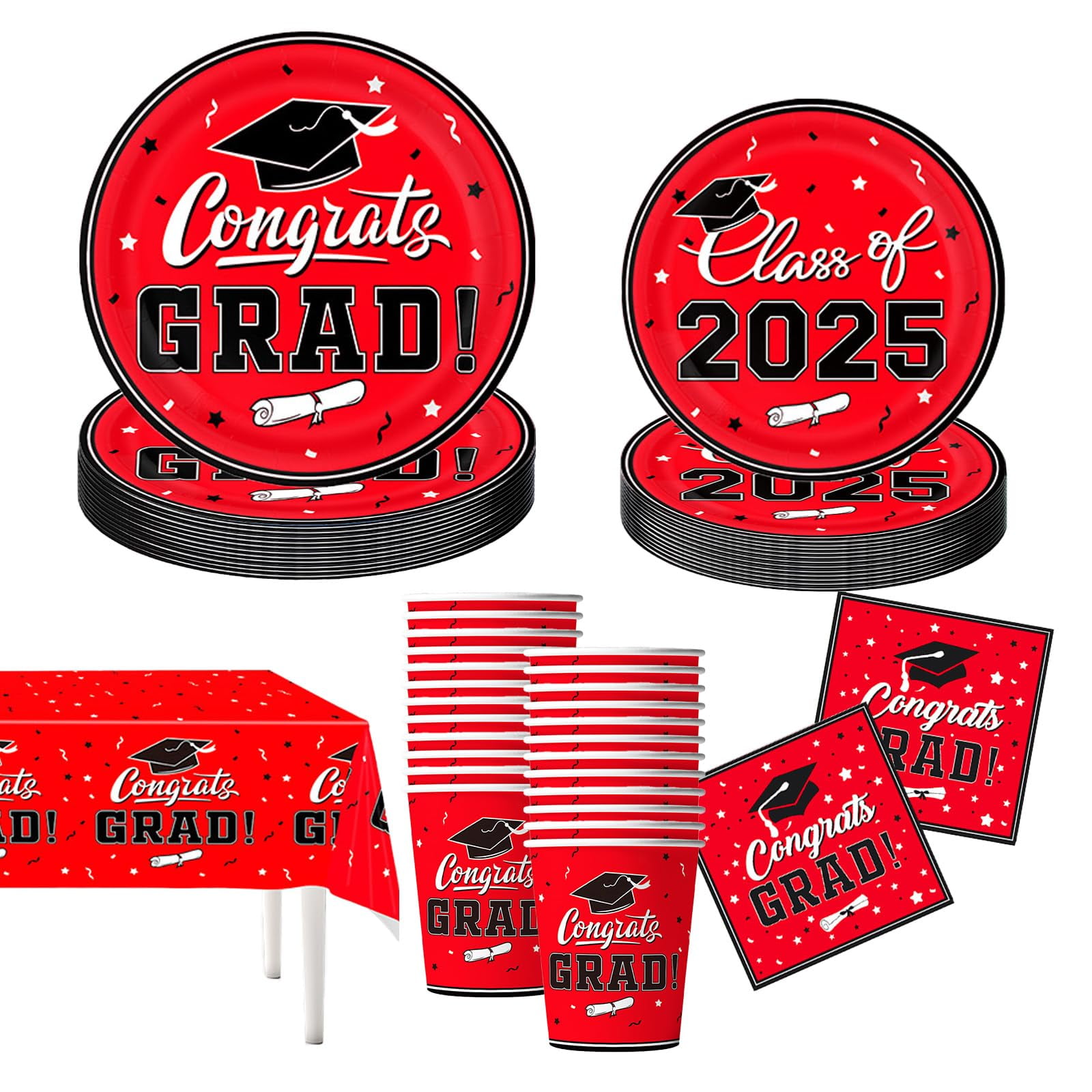 Graduation Plates and Napkins SSF20 Graduation Decorations Class of ...