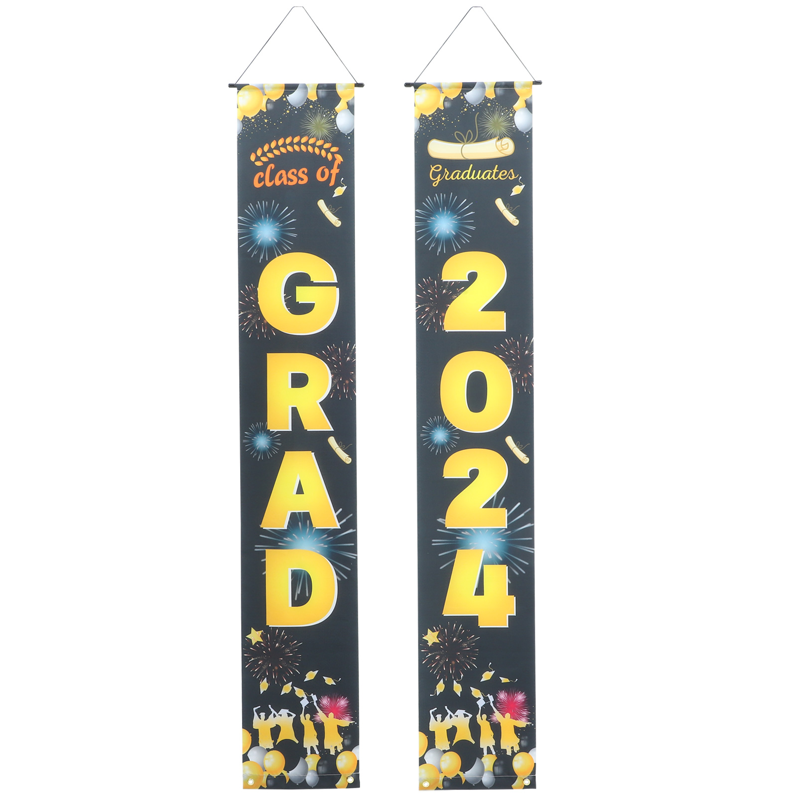 Graduation Porch Banner Emblems Flag Party Ornament Grad 2024 Porch ...