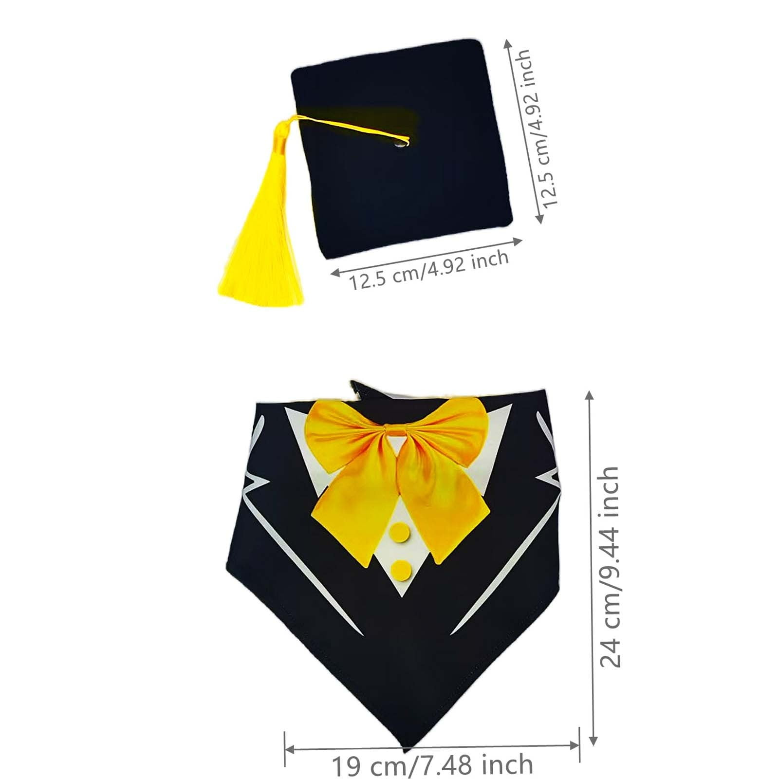 Graduation Porch Goose Outfits - Graduation Cap and Gown Stoles Outfit ...