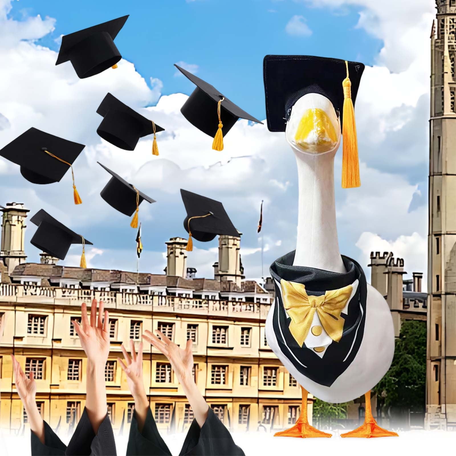 Graduation Porch Goose Outfits for Plastic and Cement Goose 23"/ 17 ...