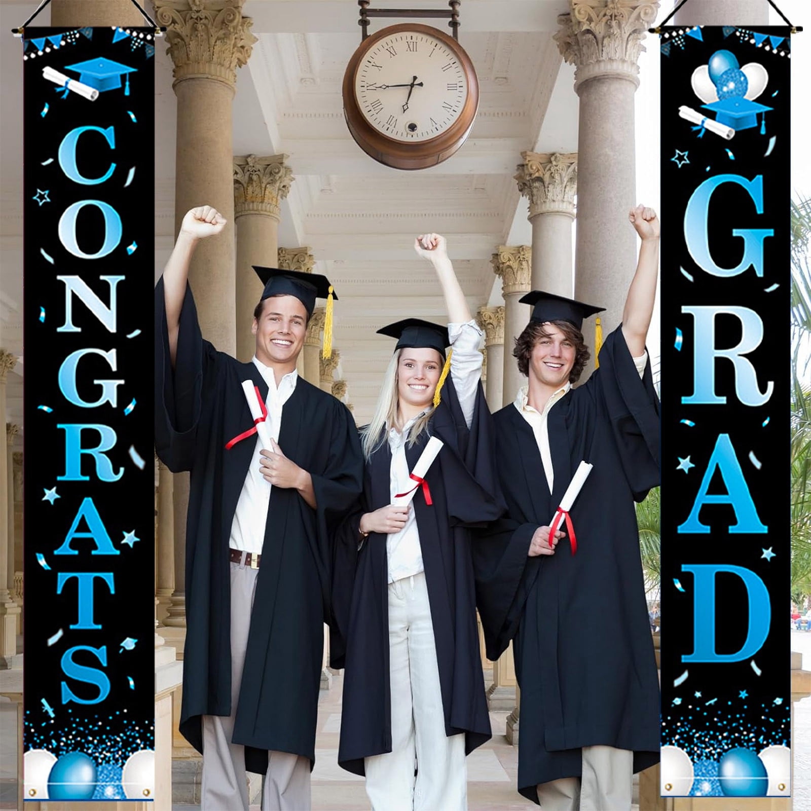 Graduation Porch Sign 2025, 11.81"*70.86" Great Graduation Party ...