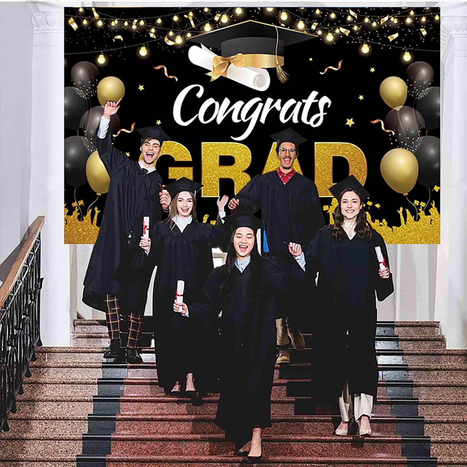Graduation Porch Sign, Class Congratulations Banner, Rustic Wood Frame ...