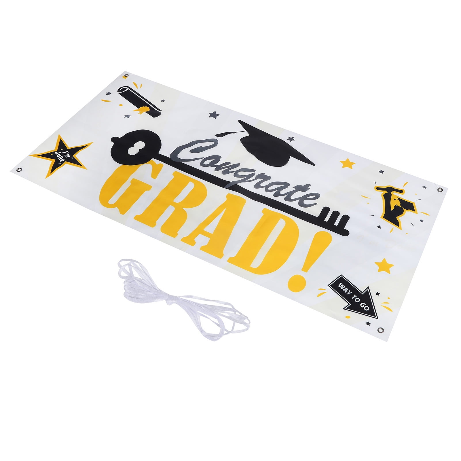 Graduation Poster, Banner Backdrop for Hanging Photo Background White ...