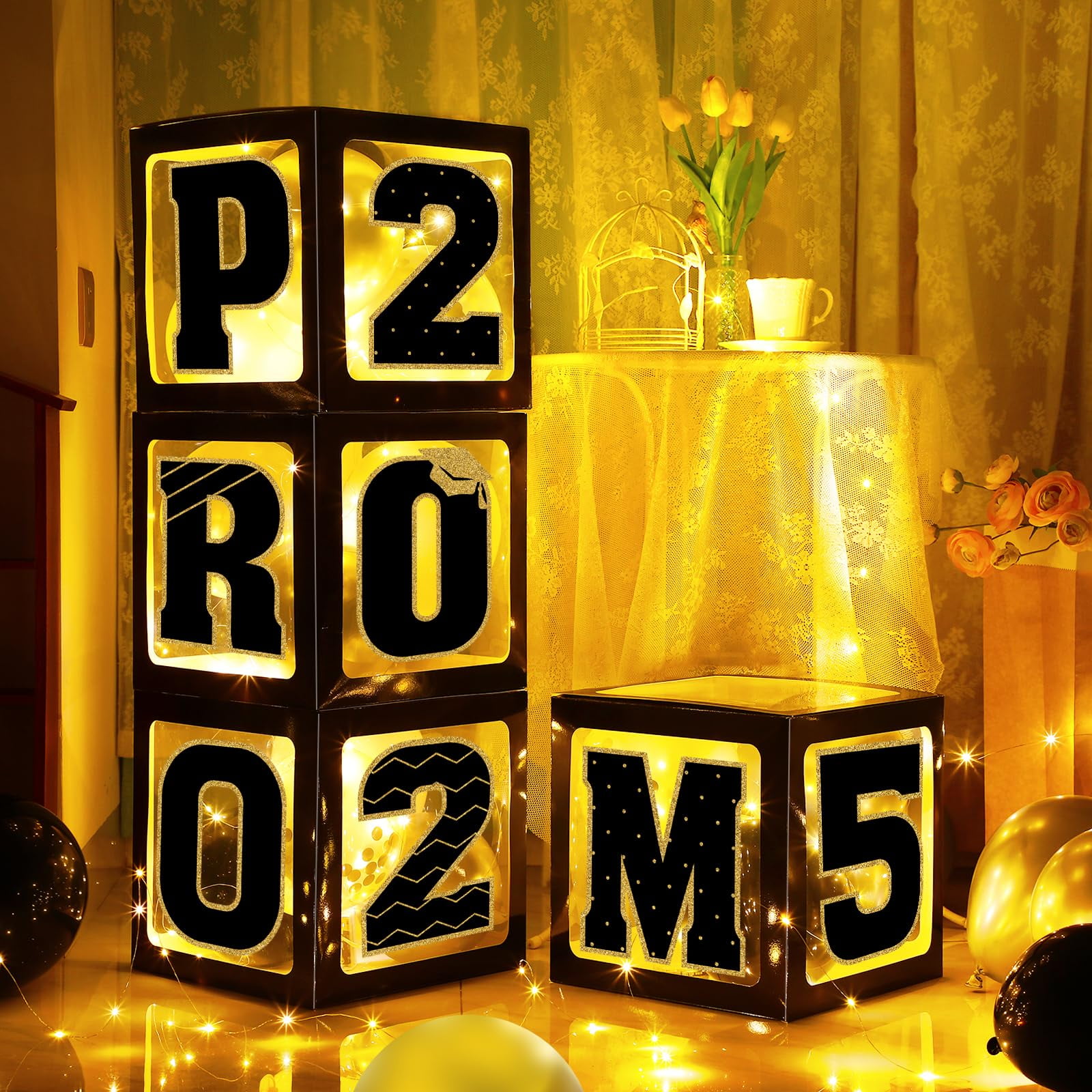 Graduation Prom Party Decorations DHF10 Class of 2025, 4 and Gold ...