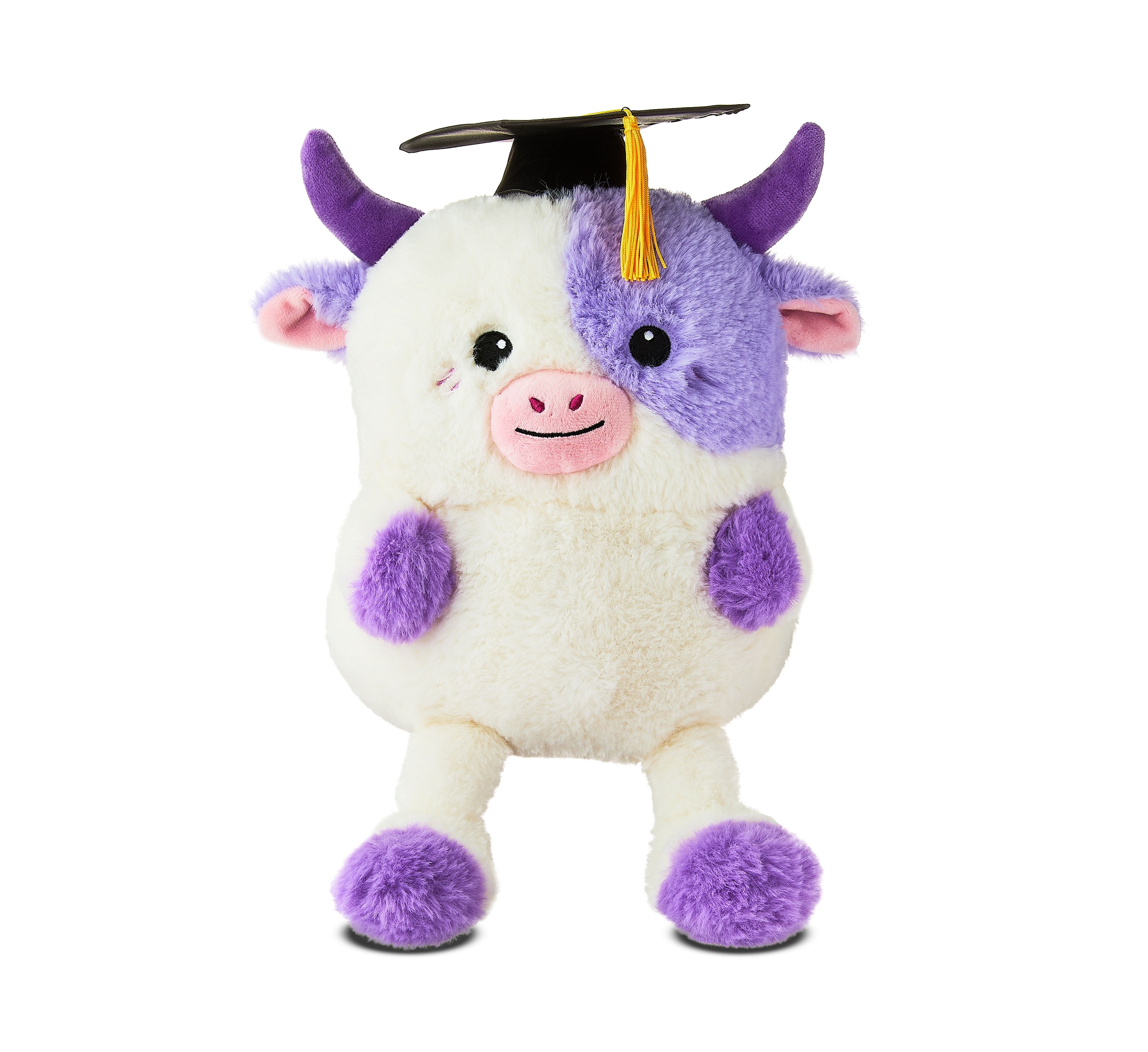 Graduation Purple Cow Plush Moooving on Up with Grad Cap, 14", by Way ...